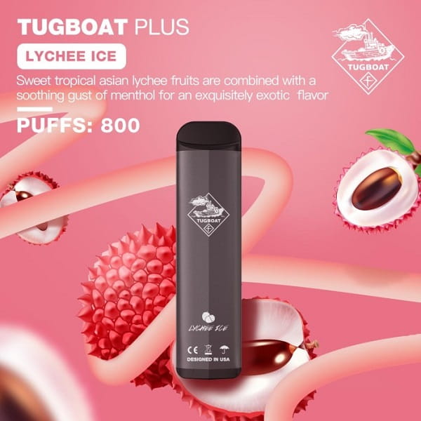 Buy Tugboat Plus Lychee Ice Disposable Vape from AED20 with Delivery ...